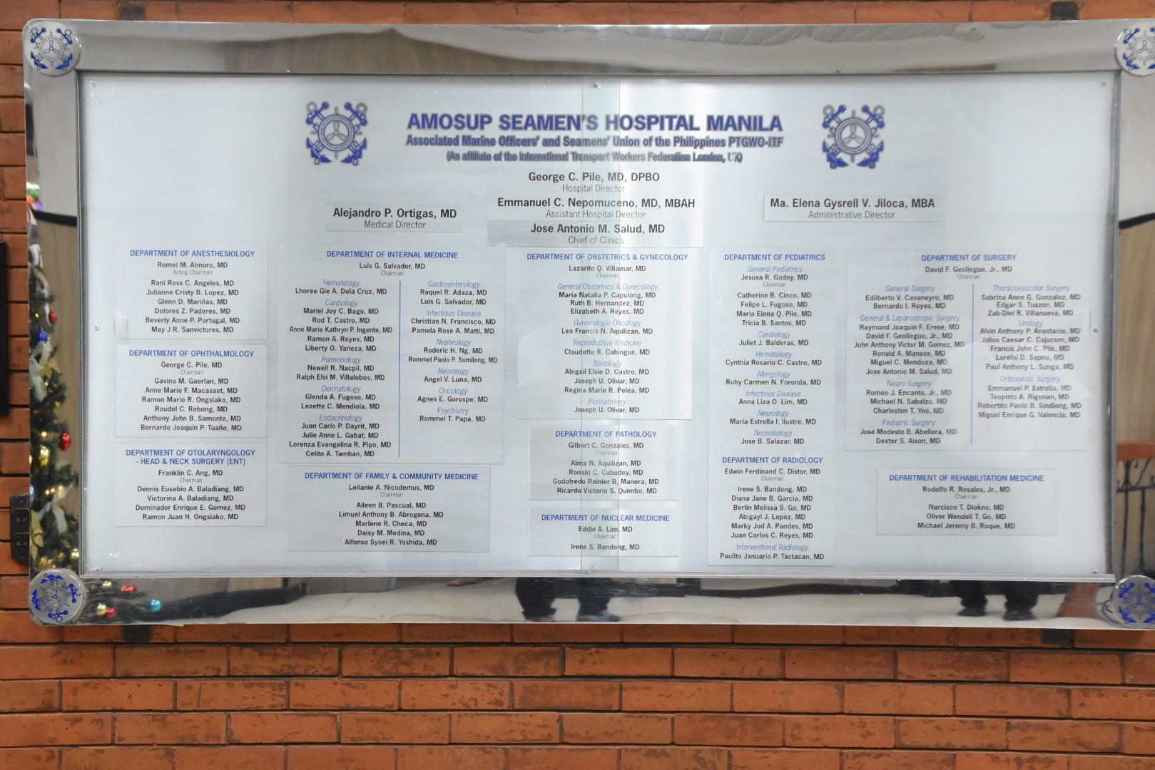 SEAMEN’S HOSPITAL MANILA UPGRADES FACILITIES – AMOSUP